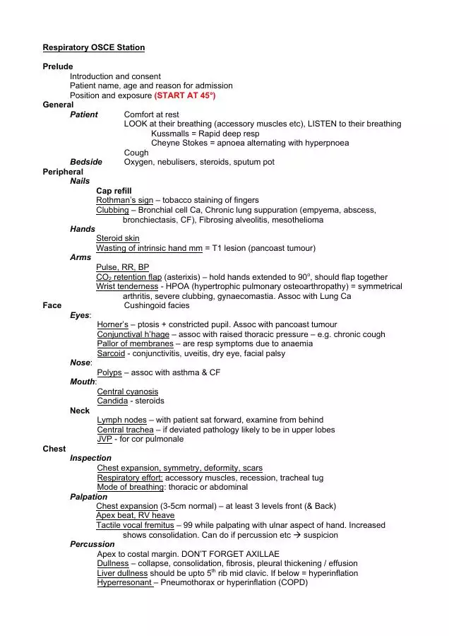 Osce Stations - Edubirdie