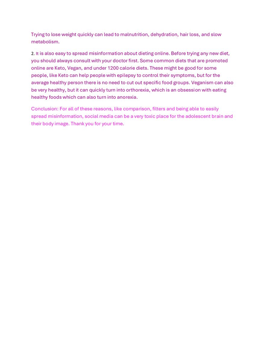 Social Comparison Final Draft | University of North Carolina Greensboro ...