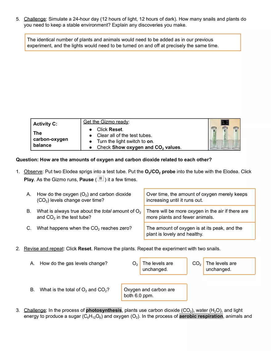Plants And Snails Gizmo Answer Key Virtual High School Edubirdie